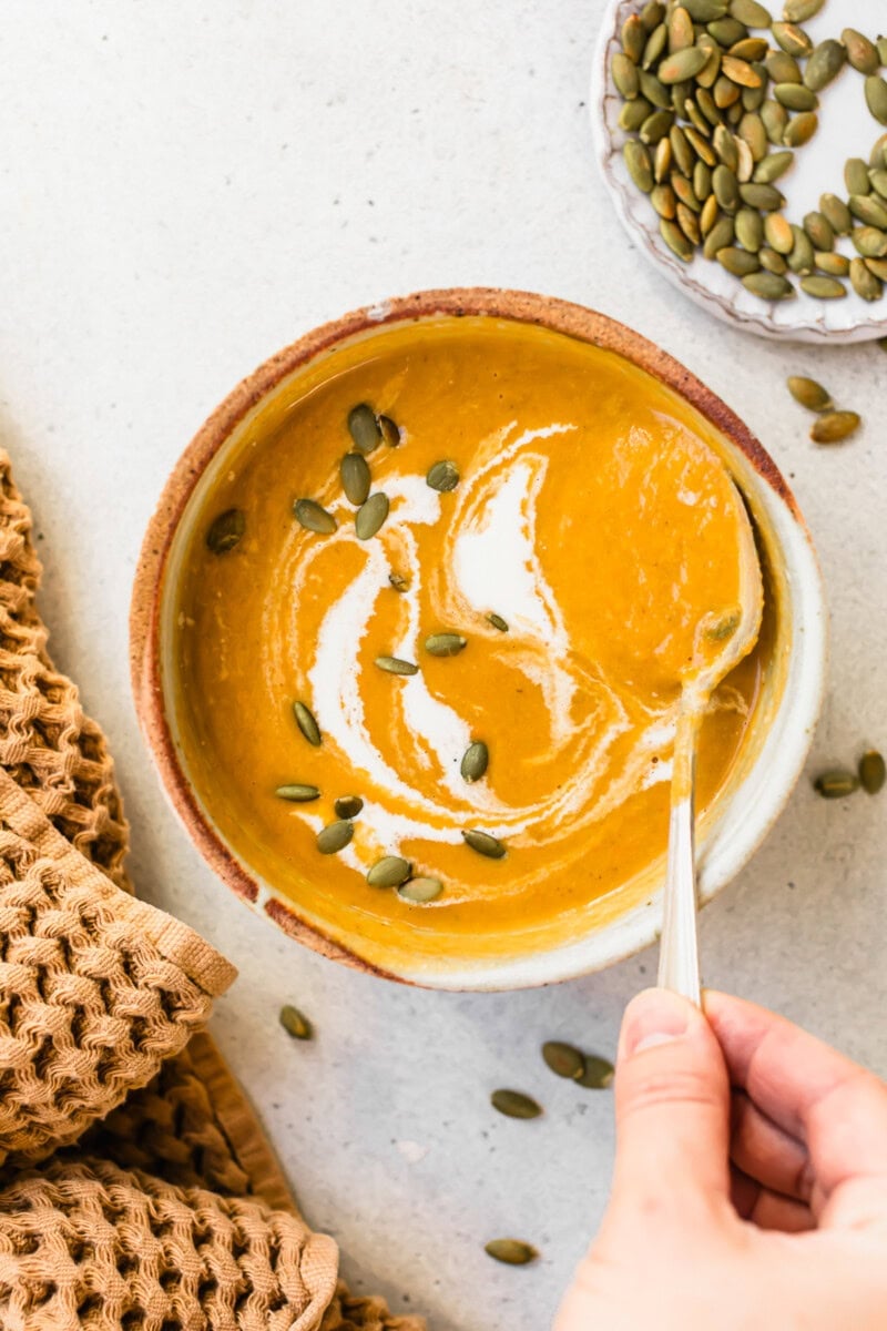 Pumpkin Ginger Coconut Soup (with Canned Pumpkin) - Skinnytaste