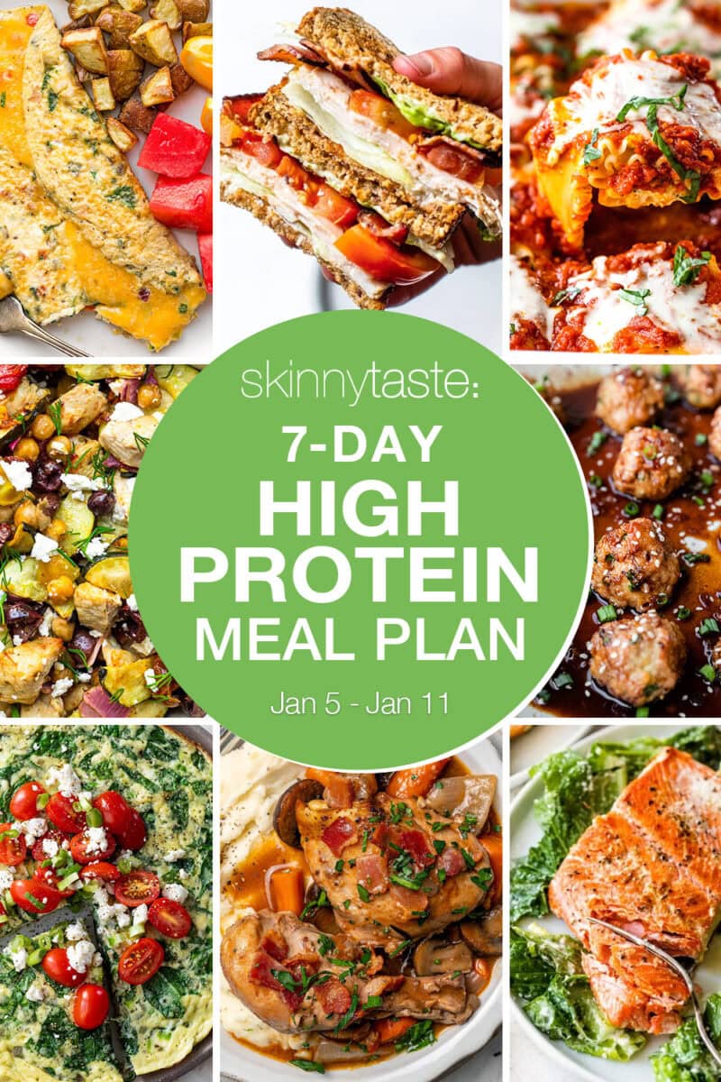 7 Day High Protein Diet Meal Plan - Skinnytaste