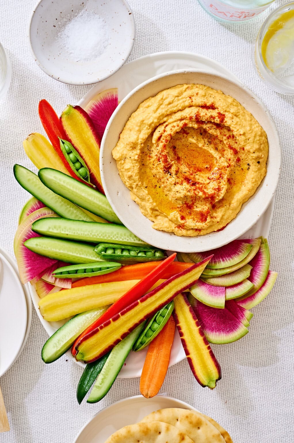 Carrot Hummus Recipe (Roasted, Creamy and Easy Dip) - Skinnytaste