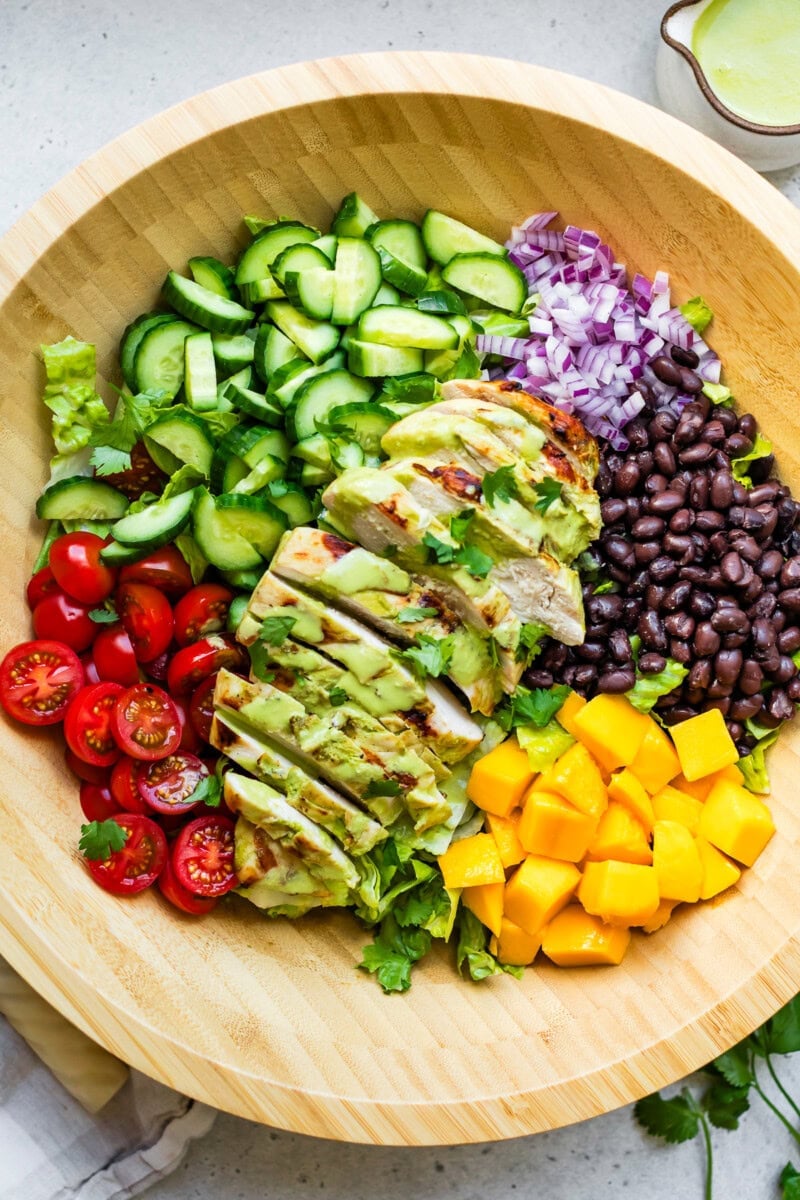 Grilled Chicken Salad with Cilantro Lime Dressing - Skinnytaste